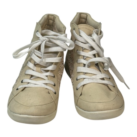 BONGO | Shoes | Bongo Womens Beige Hightop Sneakers Brownbox3 | Poshmark